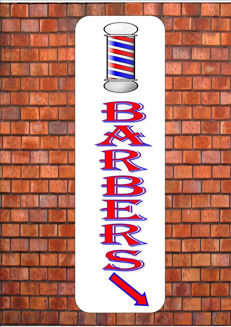 Barber Shop Sign Vintage Style Wall Plaque – The Rooshty Beach