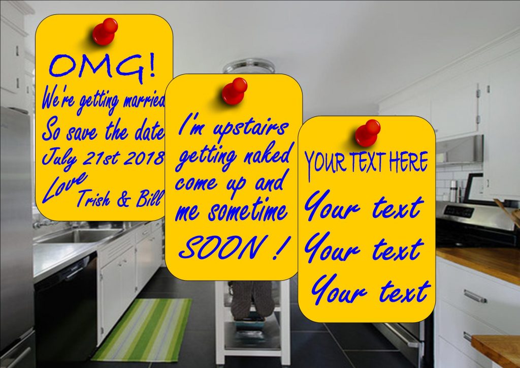 Personal Message Post-It Note Metal Fridge Magnet Rectangle – The ...