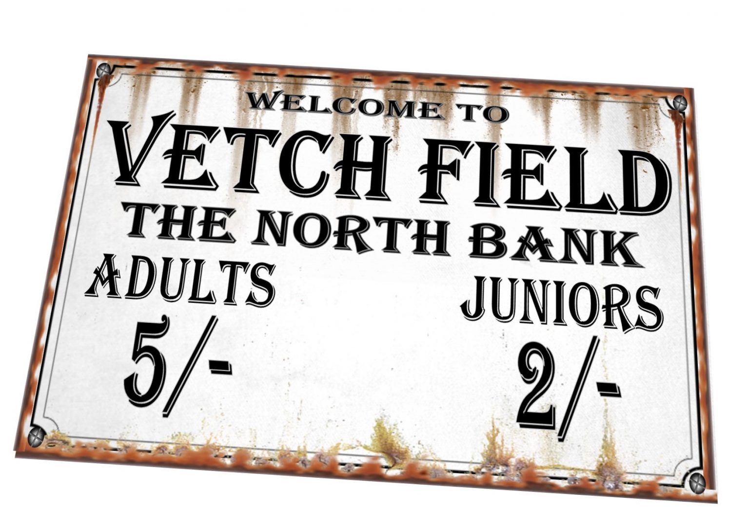 The Vetch Field Swansea Vintage Style Metal Sign – The Rooshty Beach