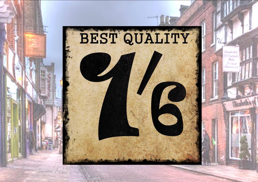 Vintage Style American Shop Price Sign Wall Plaque 1/6 – The Rooshty Beach