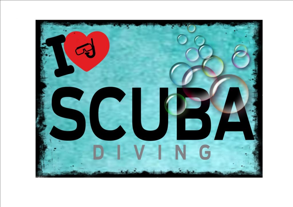 I Love Scuba Diving Novelty Wall Sign – The Rooshty Beach