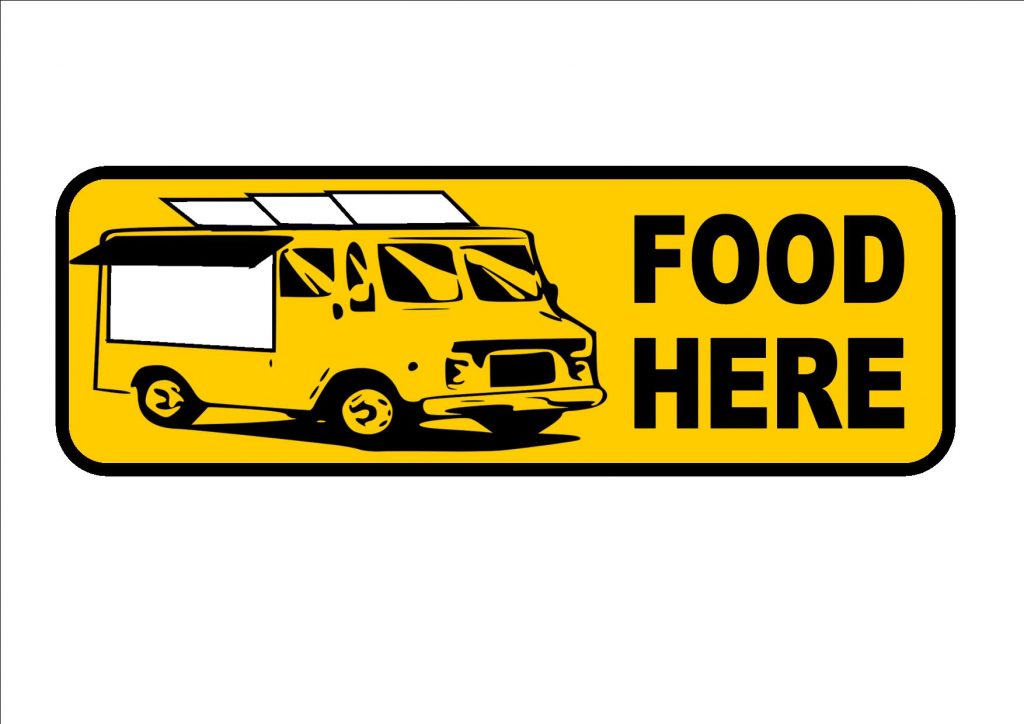 Food Truck Sign Novelty Printed Metal Fun Wall Plaque Truckers Sign ...