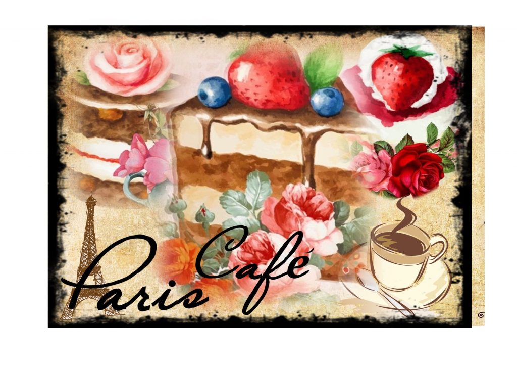 Paris Cafe Sign Vintage Style Paris Cafe Bistro Wall Plaque Sign Super ...