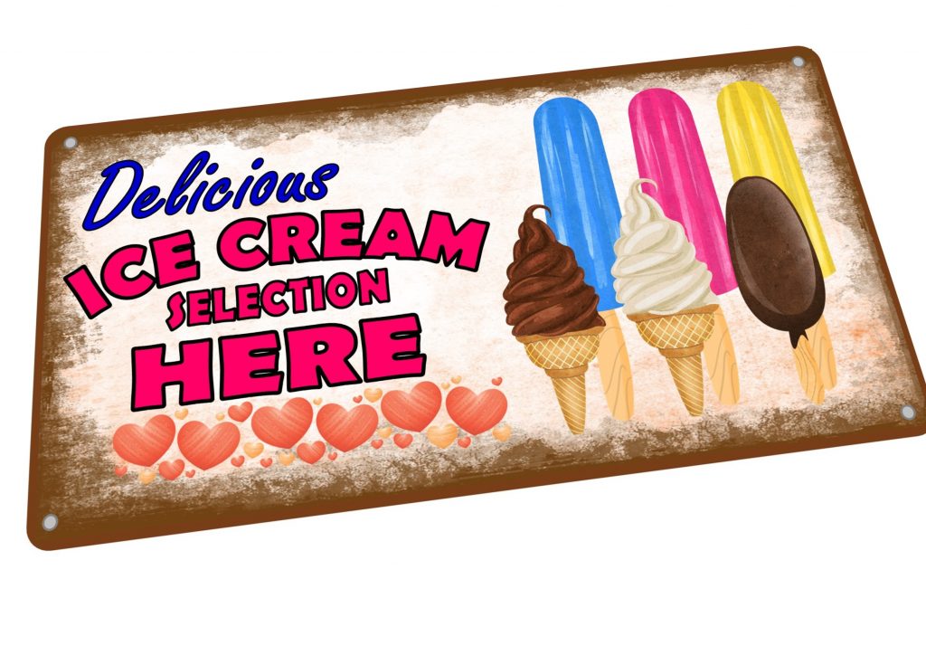 Mr Whippy Ice Cream Sign Metal Sign Modern Print Made To Look Aged ...