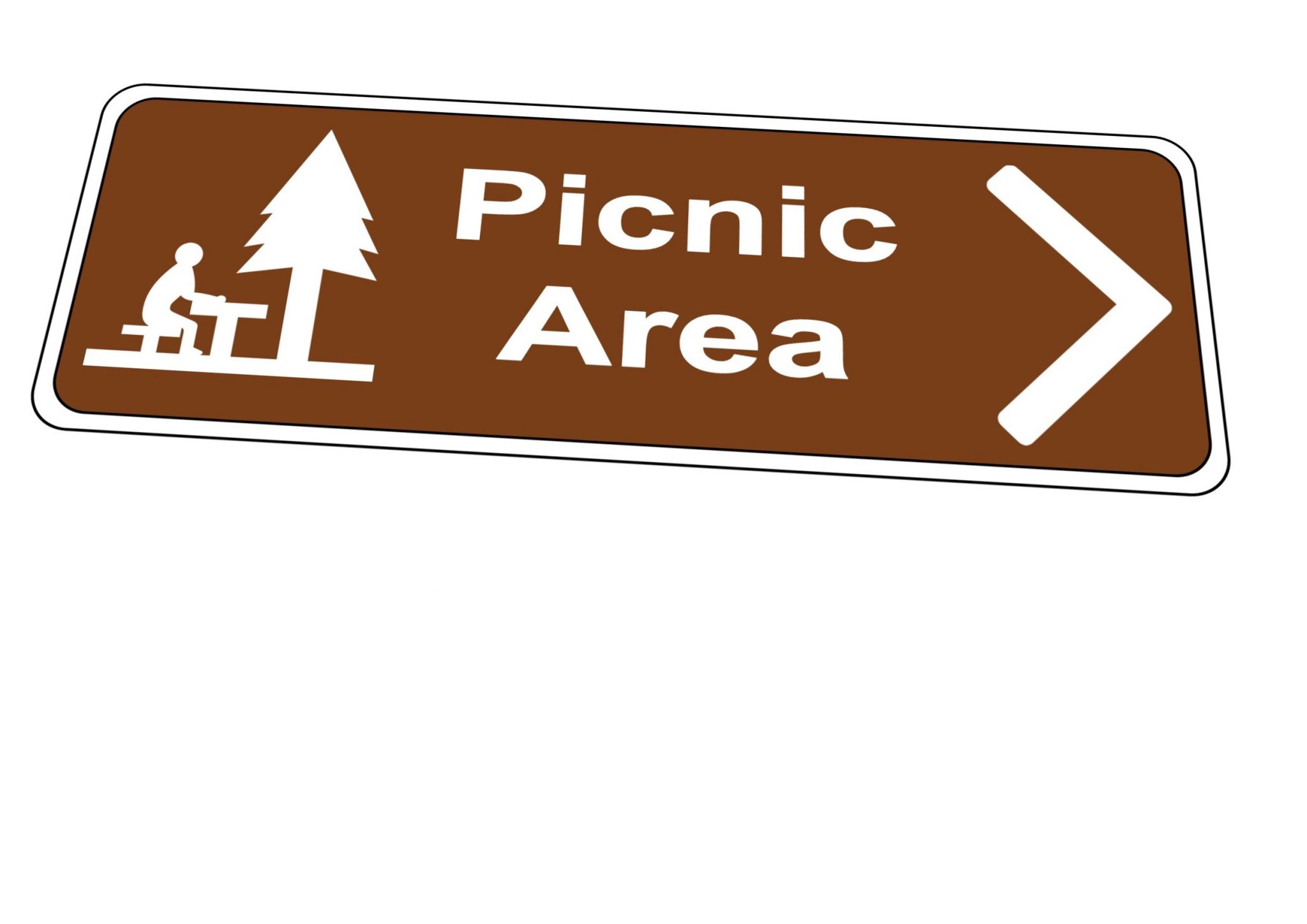 Picnic Area Sign Tourist Attraction Sign Novelty Reproduction Printed ...